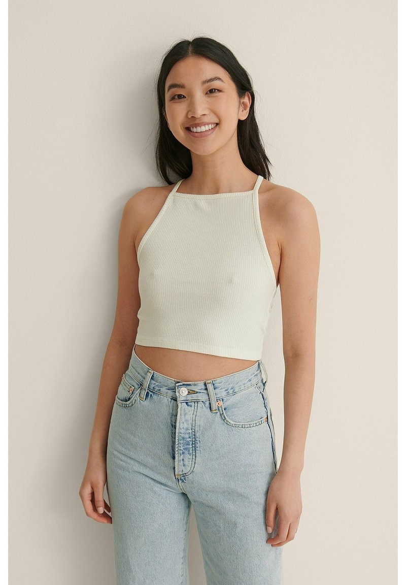 NA-KD Top - offwhite - Zalando.at