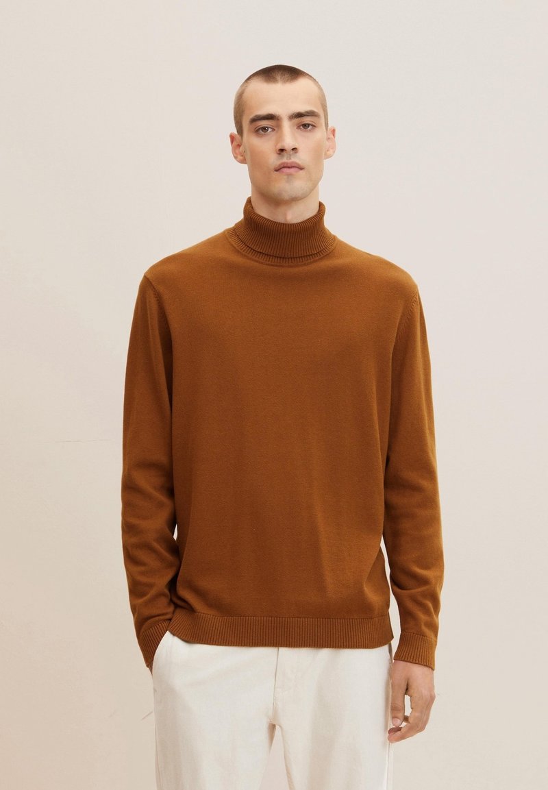 TOM TAILOR Jumper - equestrian brown/light brown - Zalando