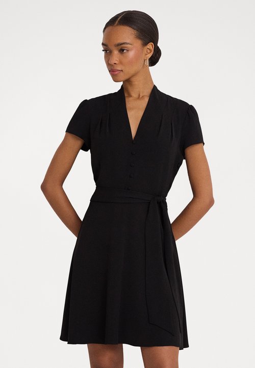 Lauren Ralph Lauren JILLEAH SHORT SLEEVE DAY DRESS - Vapaa-ajan mekko - indigo sail/sininen ...