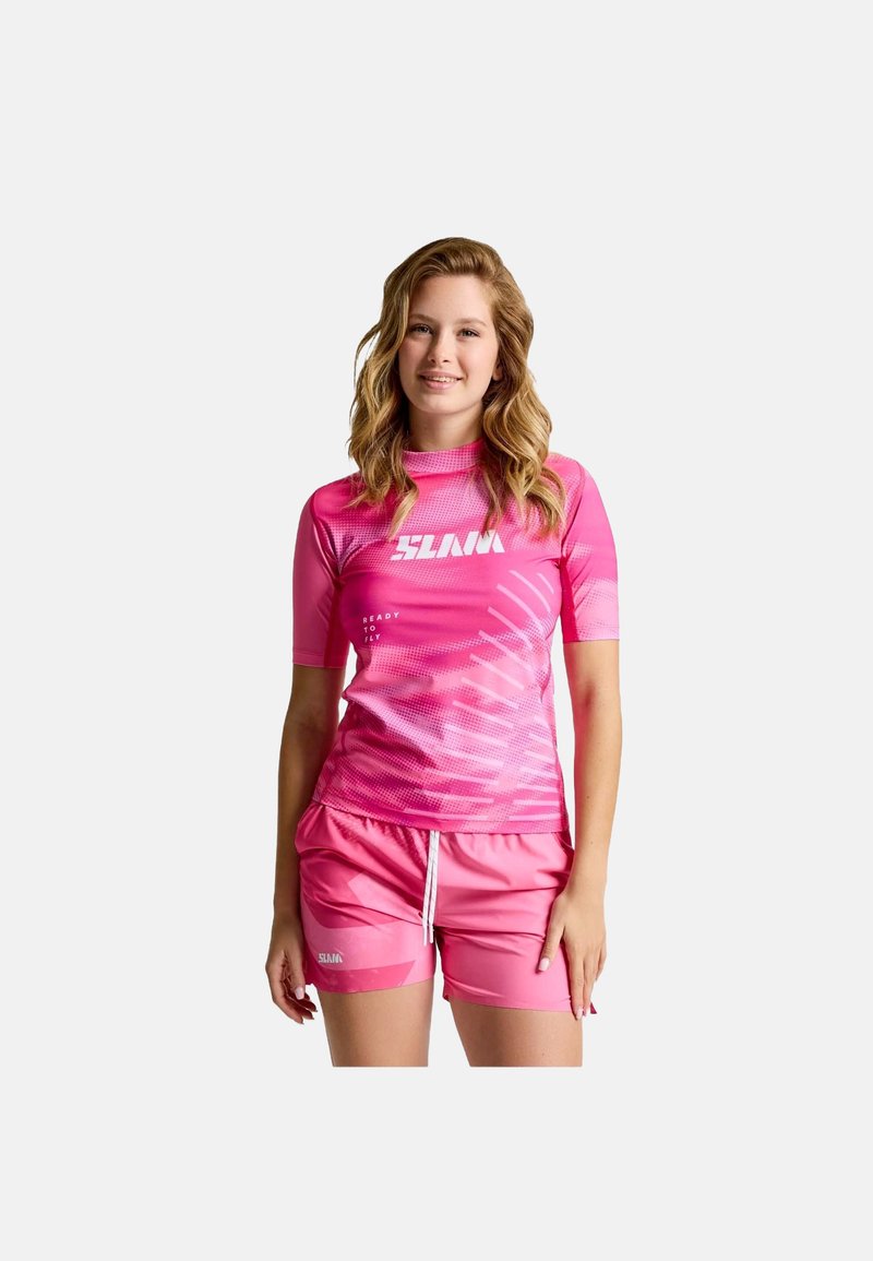 Slam FOIL RASHGUARD - T-shirt imprimé - hydrangea pink/rose - ZALANDO.FR