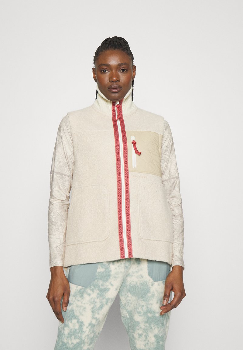 Kari Traa VOSS WOOL VEST - Väst - bjerk/offwhite - Zalando.se