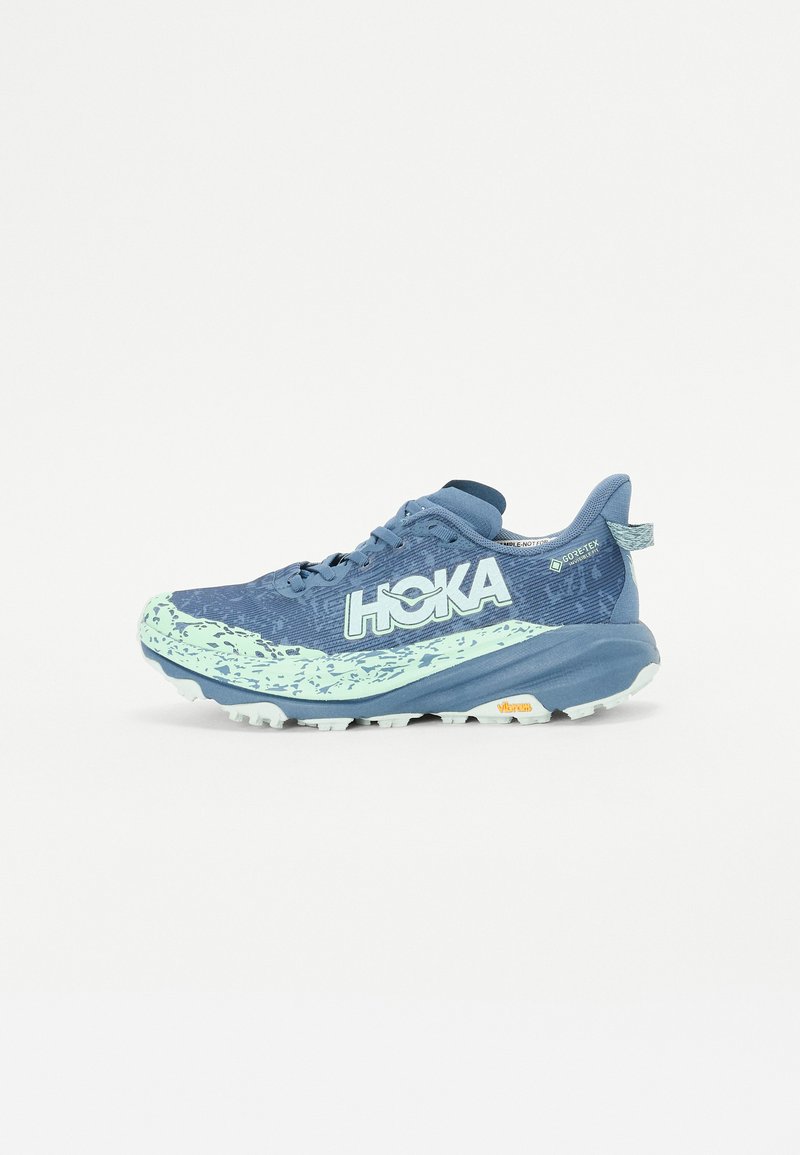 HOKA SPEEDGOAT 6 - Løpesko for mark - thunder cloud/mint fluorite/blå ...