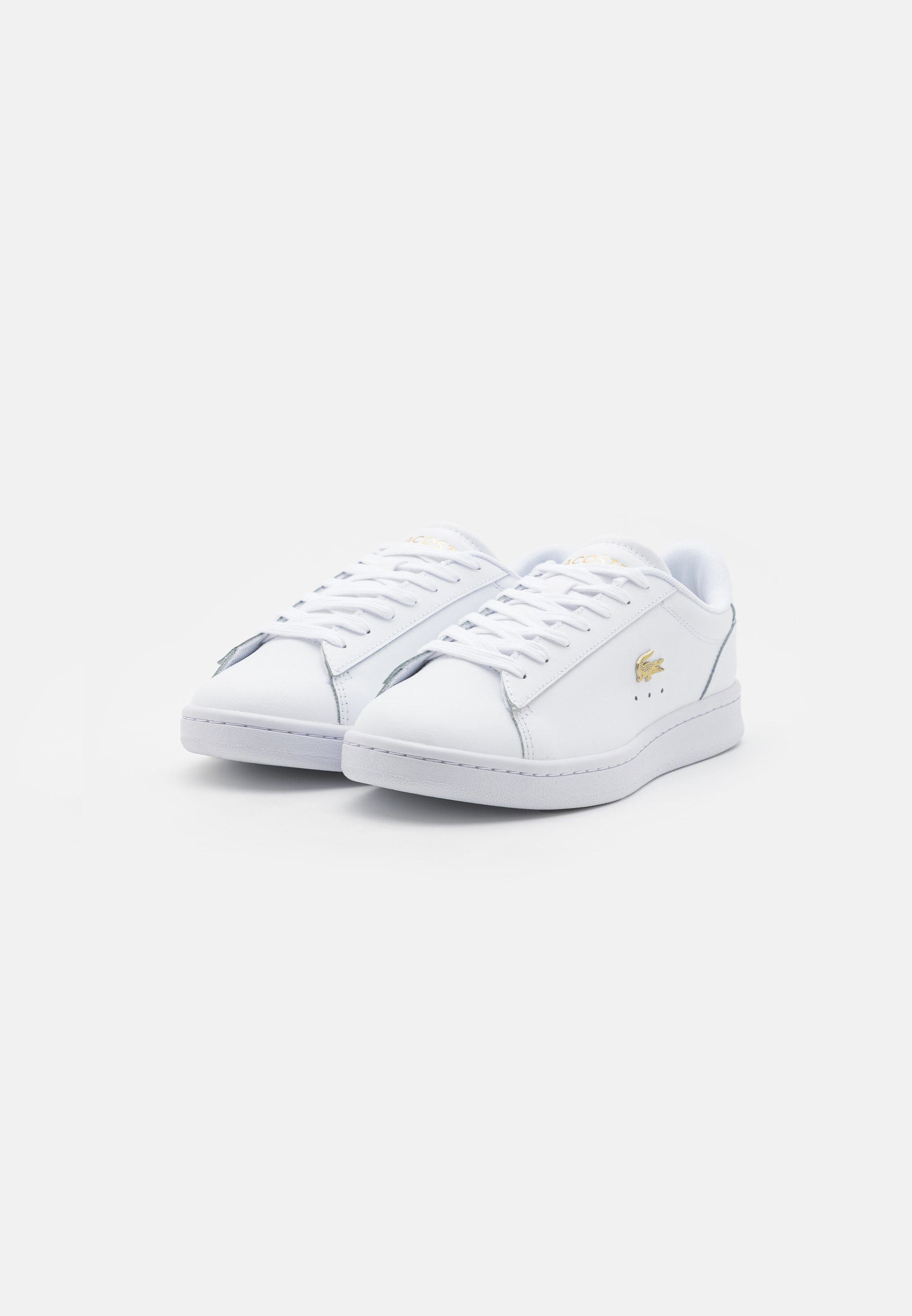 Lacoste CARNABY SET 224 Baskets basses white gold blanc ZALANDO.FR