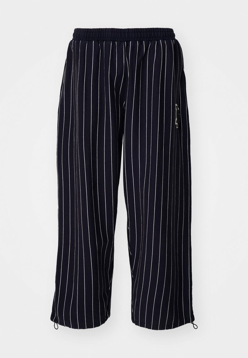 iets frans... HARRI PINSTRIPE UNISEX - Tracksuit bottoms - navy/dark ...