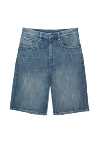 PULL&BEAR STWD SKATER JORTS - Jeans Shorts - blue denim - Zalando