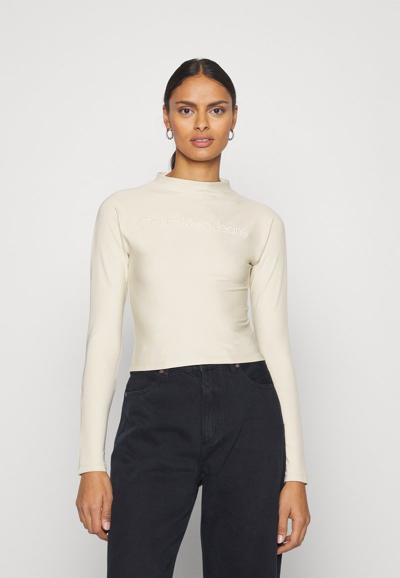 Calvin Klein Jeans Shiny Tight Long Sleeves T Shirt à Manches Longues