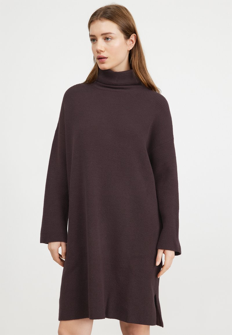 Barbour STITCH DRESS - Rochie tricotată - coffee bean/maro - Zalando.ro