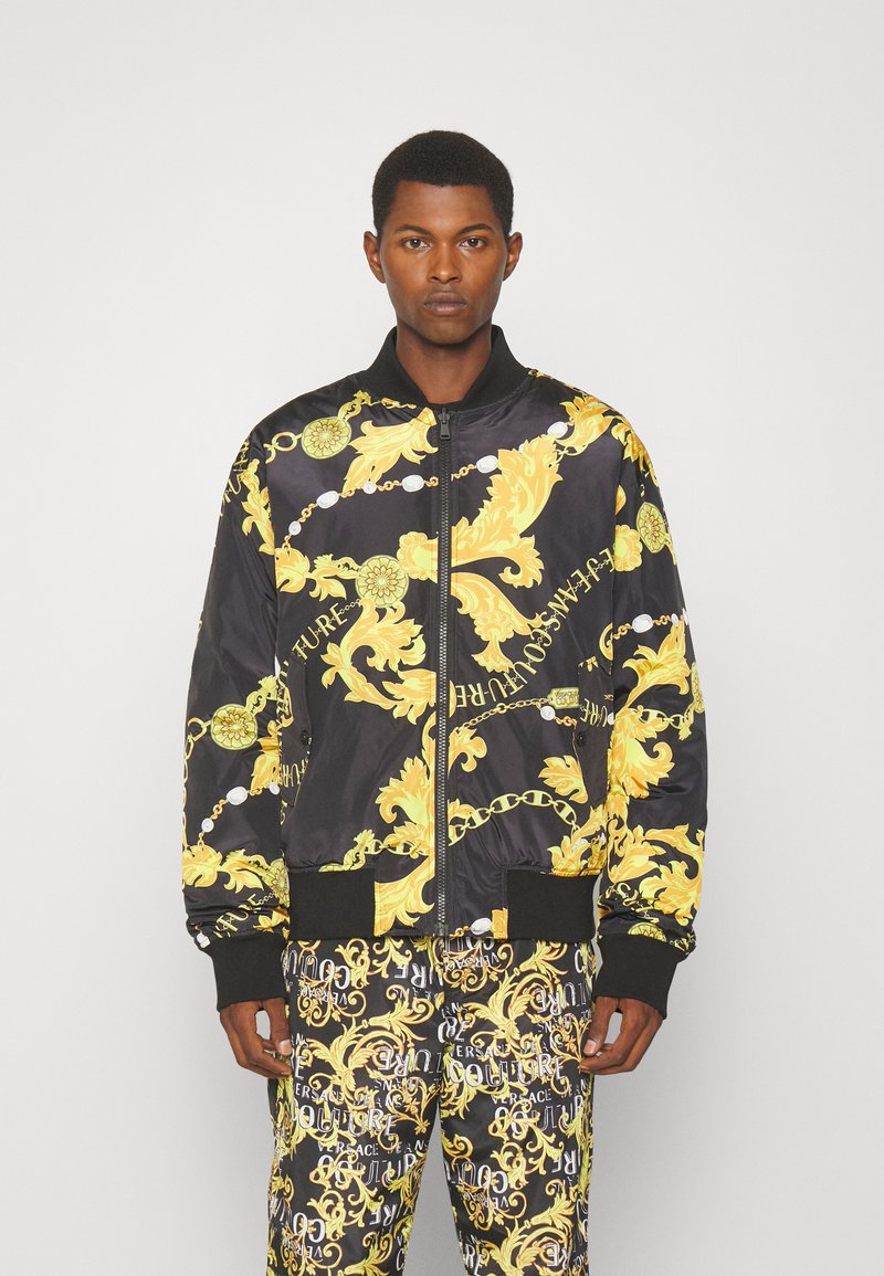 Versace Jeans Couture REVERSIBLE - Bomberjakke - black/gold/sort ...