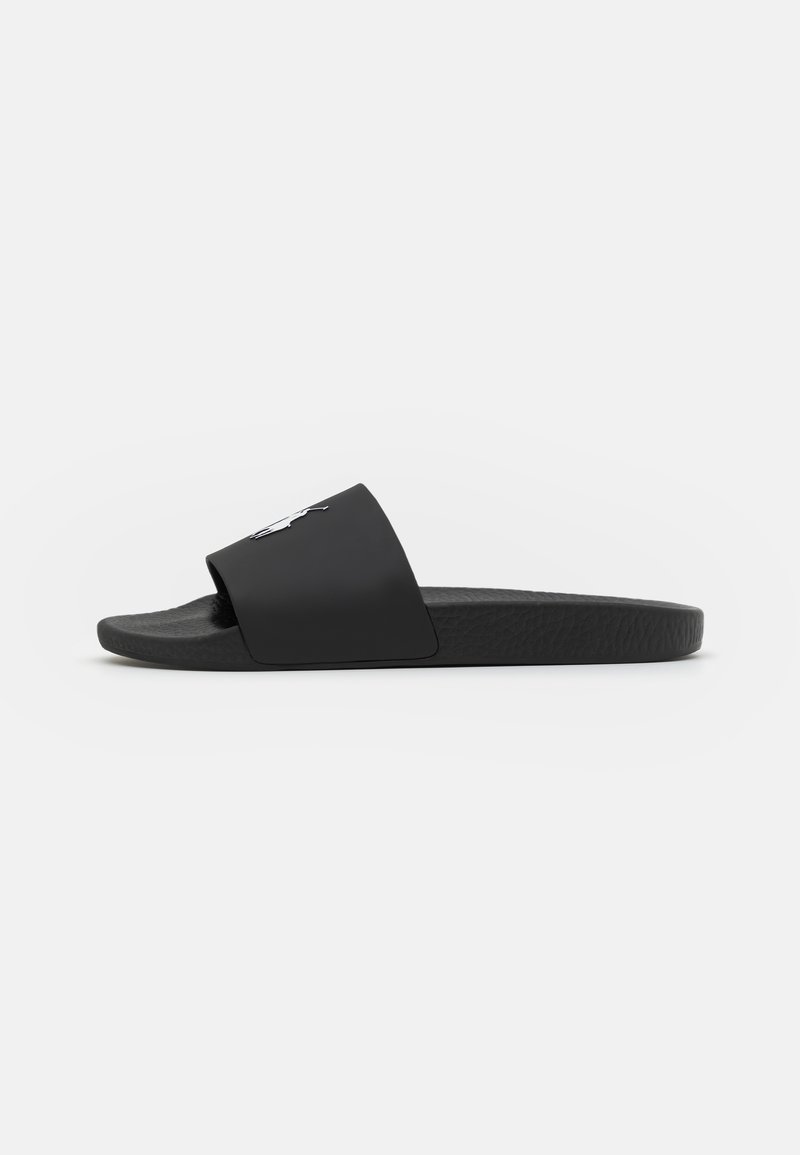 Polo Ralph Lauren SIGNATURE PONY SLIDE UNISEX - Pool slides - black ...