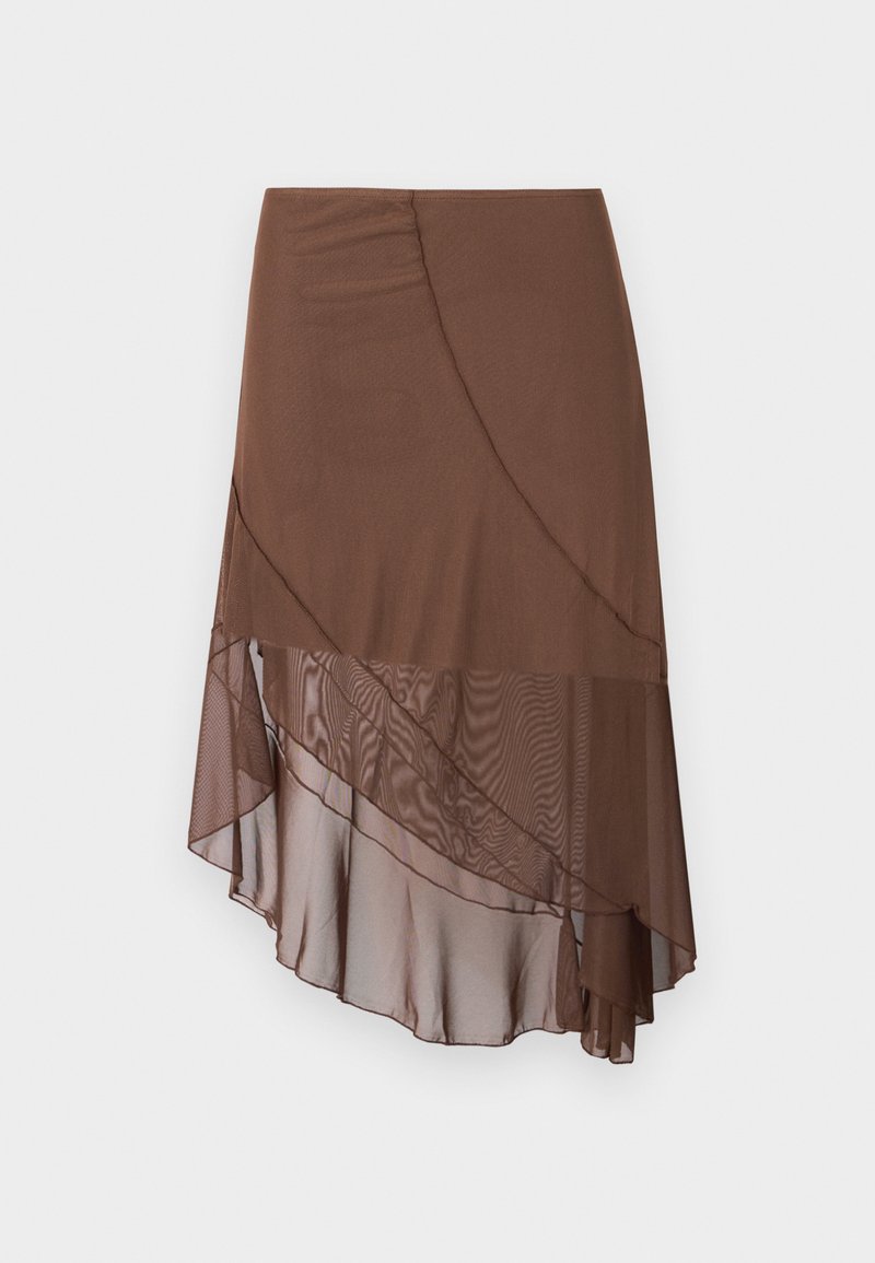 Noisy May NMARUBA SKIRT - Gonna a campana - chocolate brown/marrone ...