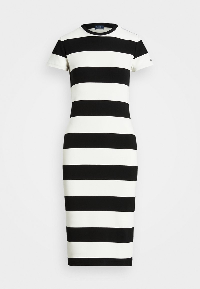 Polo Ralph Lauren SHORT SLEEVE DAY DRESS - Etuikleid - black/nevis/schwarz - Zalando.ch