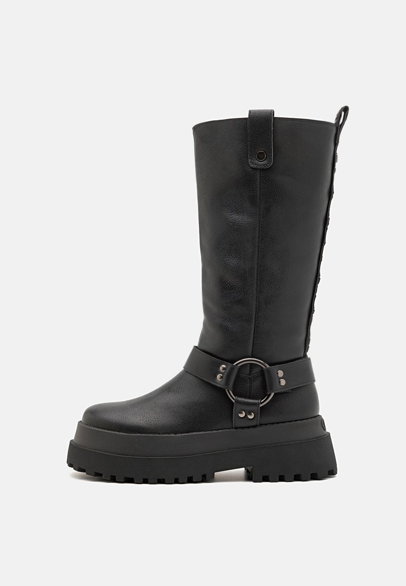 Buffalo PLUTO HI - Platform csizmák - black/fekete - Zalando.hu