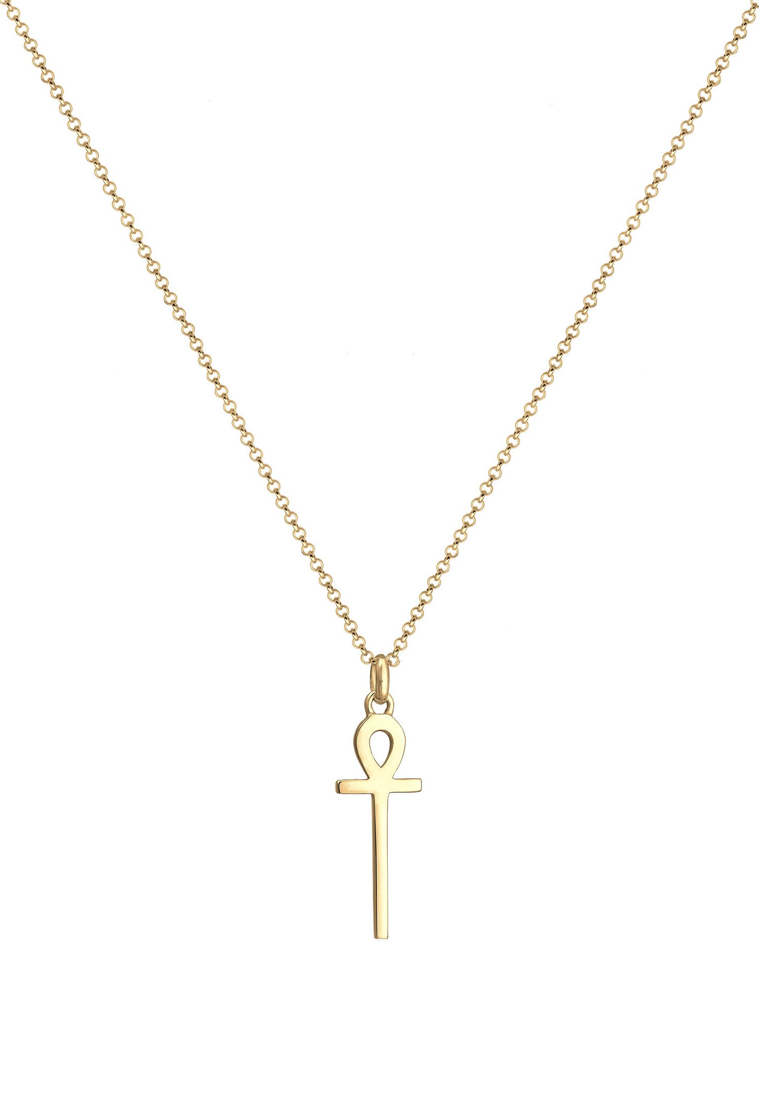 Ankh cross necklace gold store