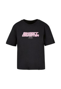 Mister Tee SWEET DISASTER - Print T-shirt - black - Zalando