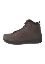 Kappa HIGH TOP - Winter boots - brown black/brown - Zalando