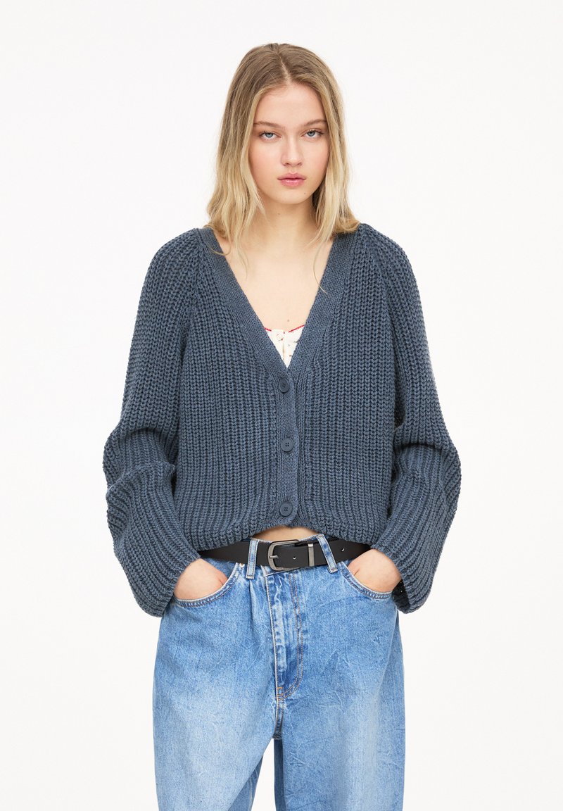 PULL&BEAR BUTTONED - Cardigan - light blue/lyseblå - Zalando.dk