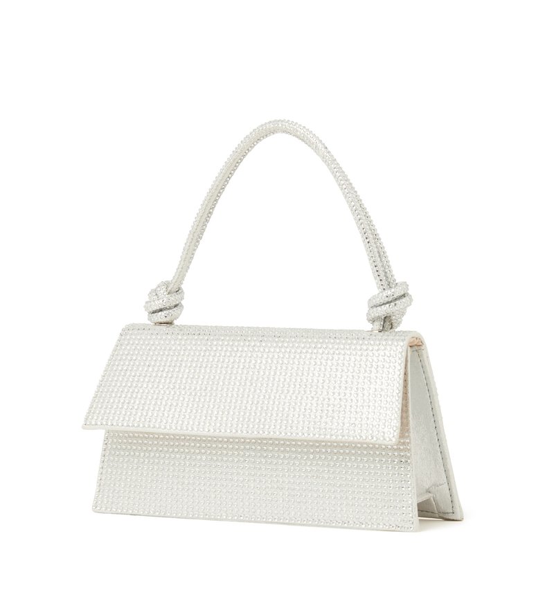 Forever New DAISY SPARKLE MINI BAG - Handbag - silver/silver-coloured ...