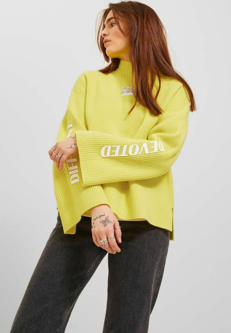 JJXX MAJA HIGH NECK - Maglione - limeade/verde fluo - Zalando.it