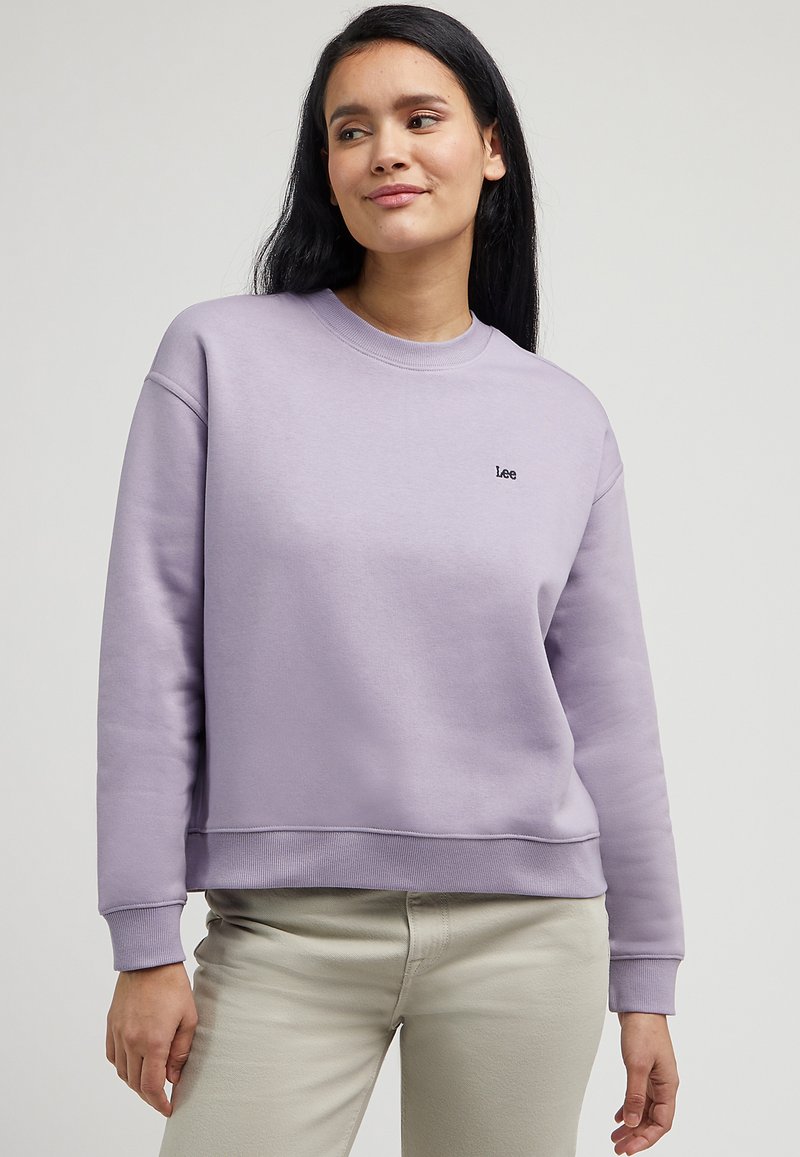 Lee CREW SWS - Sweatshirt - jazzy purple/flieder-meliert - Zalando.de