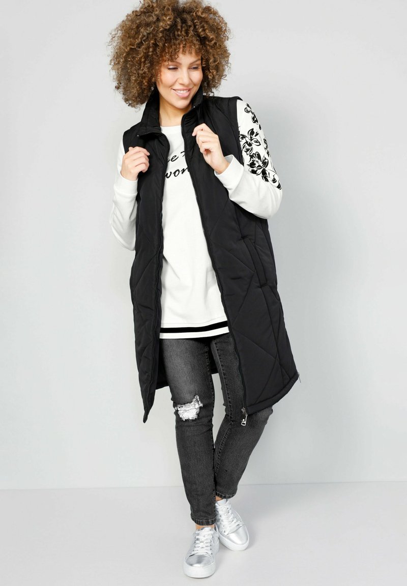 MIAMODA Chaleco - black/negro - Zalando.es