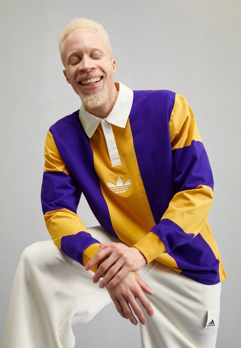 adidas Originals HACK TEE - Polo shirt - preloved yellow/dark yellow ...