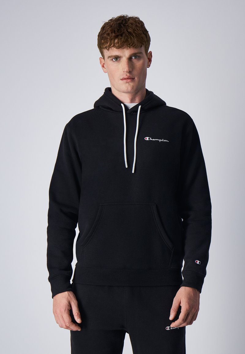 Champion CLASSIC SMALL LOGO AMERICAN - Sweat à capuche - black/noir ...
