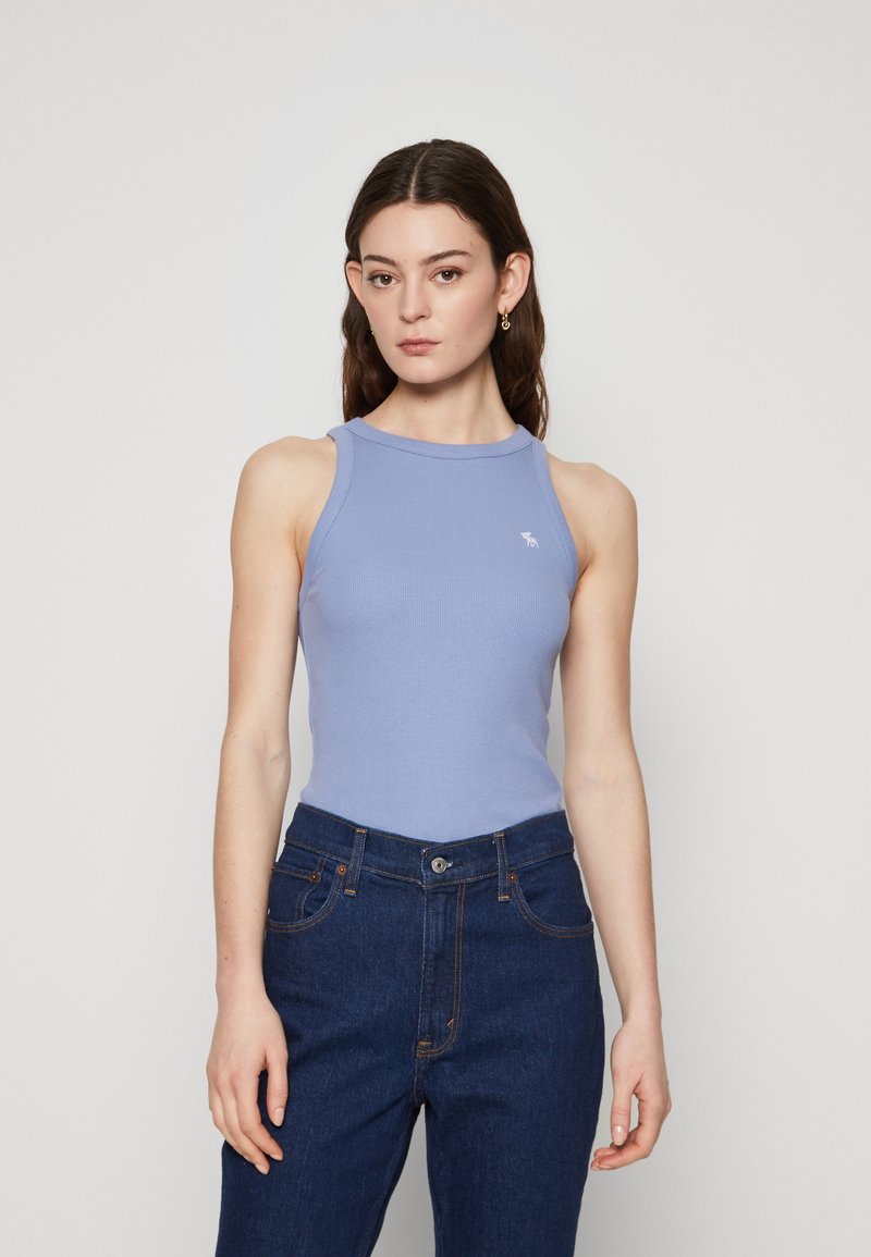 Abercrombie & Fitch BARE ICON SCOOP NECK TANK - Top - english manor/blu - Zalando.it
