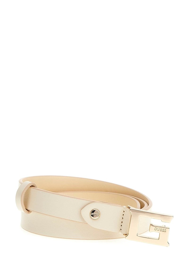 Guess MIT LOGOSCHRIFTZUG - Belt - creme/beige - Zalando