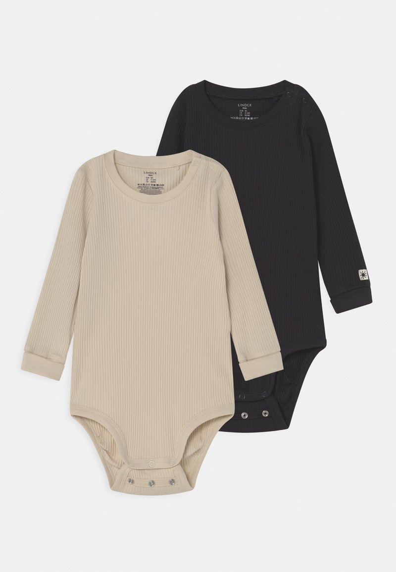Lindex BASIC 2 PACK UNISEX - Body - light beige/beige - Zalando