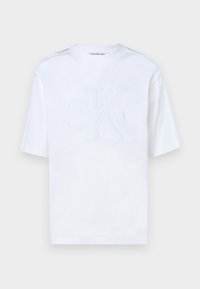 Calvin Klein Jeans PREMIUM MONOLOGO TEE - T-Shirt print - bright white/weiß - Zalando.de