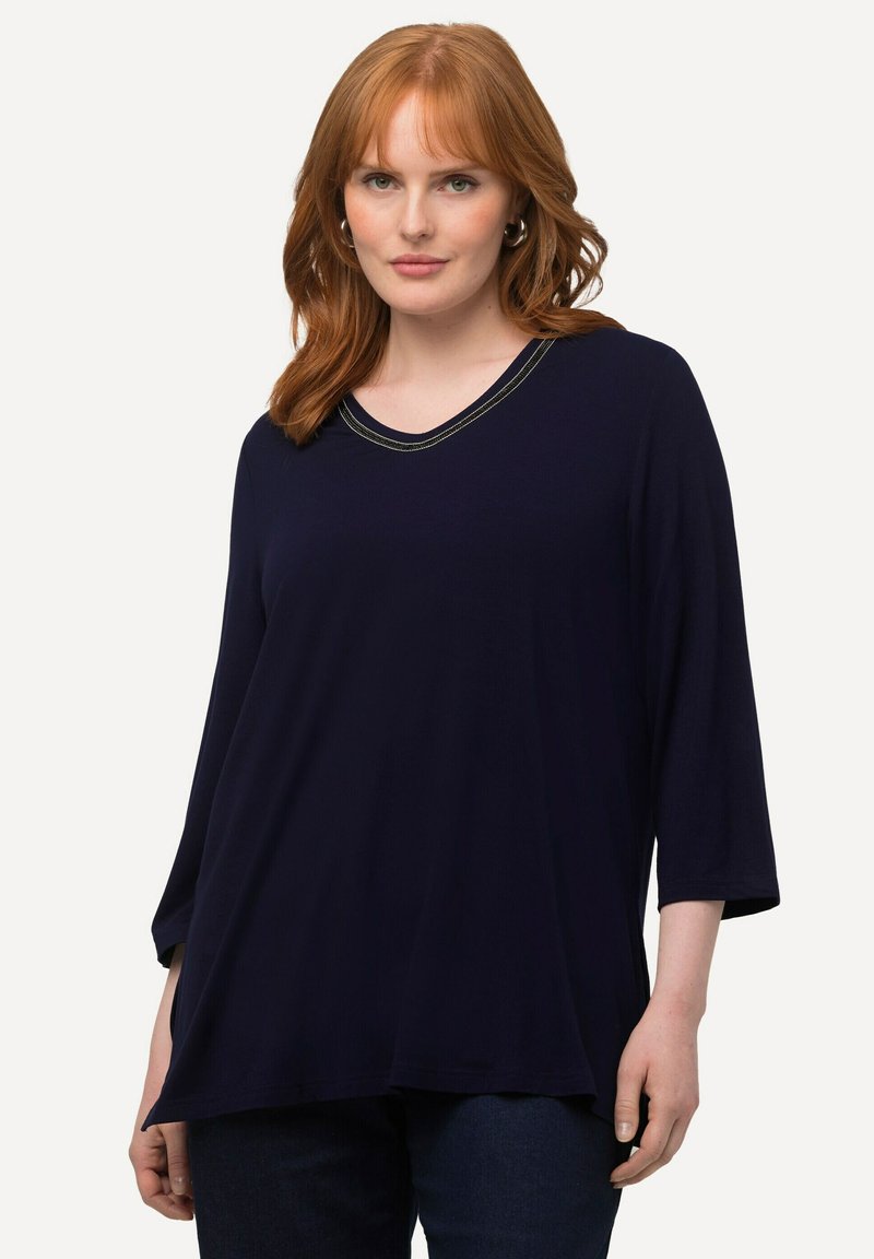Ulla Popken Longsleeve - night blue/donkerblauw - Zalando.nl