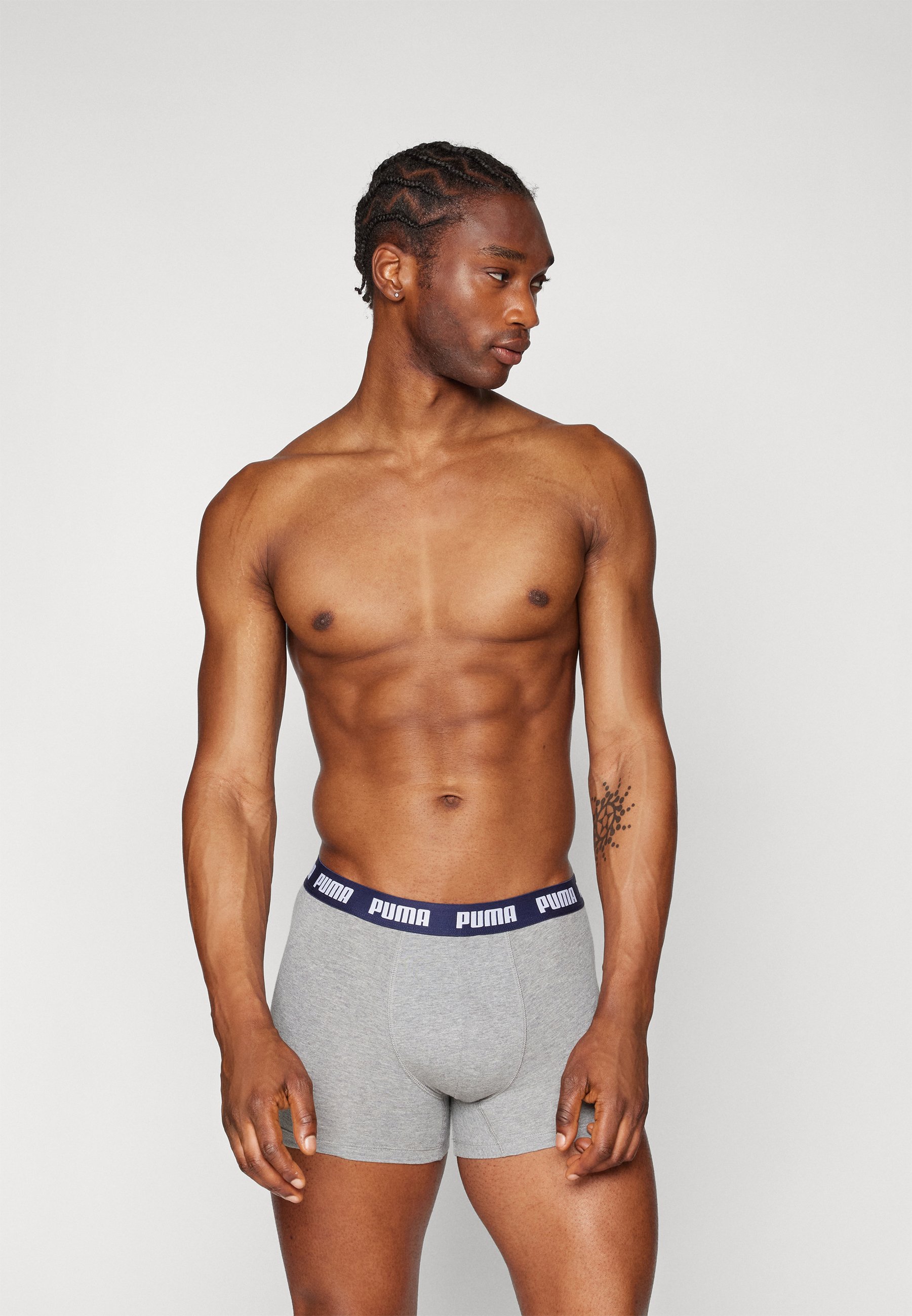 Puma MEN EVERYDAY BOXER 3 PACK Pants grey navy red combo grey Zalando