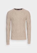 Jack & Jones PREMIUM JPRBLUBARNES - Jersey de punto - oatmeal melange ...