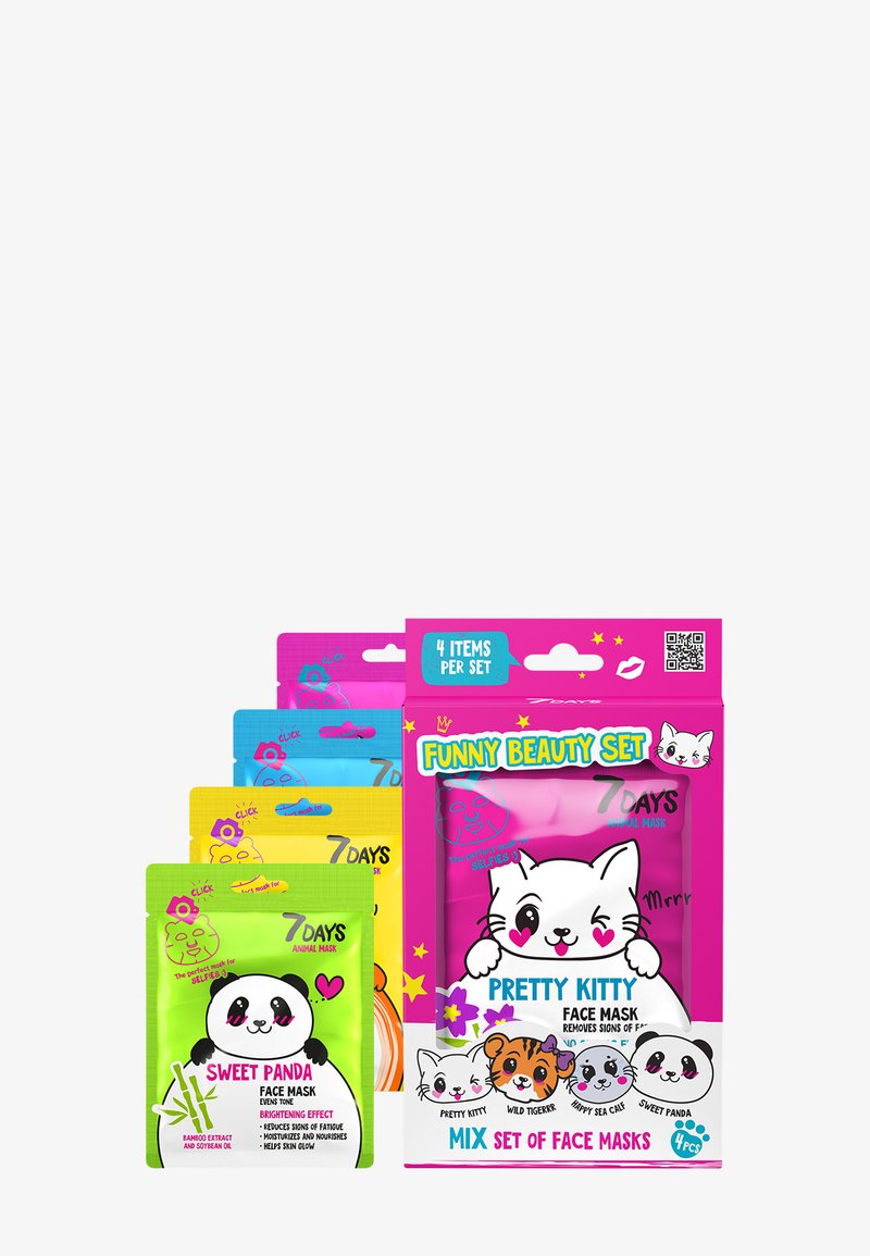 7days ANIMAL MASK GIFT SET FUNNY BEAUTY SET PRETTY KITTY (MIX ...