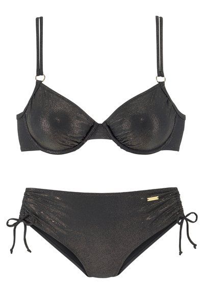 Lascana Triangle Gloss Set Bikini Black Schwarz Zalando Ch
