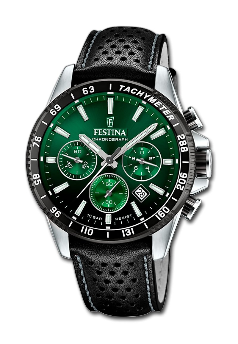 Festina Chronograph watch - silberfarben/black - Zalando.de