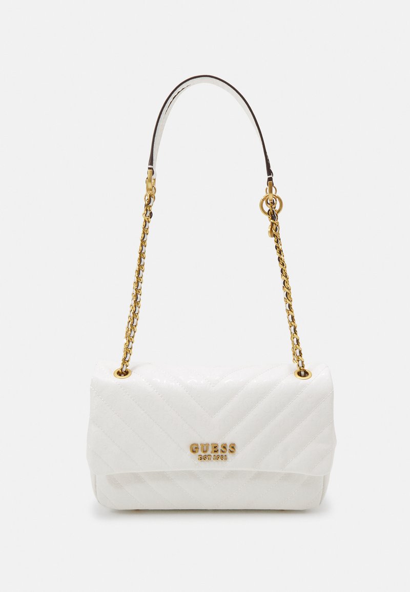 Guess JANIA CONVERTIBLE FLAP - Across body bag - white - Zalando.ie