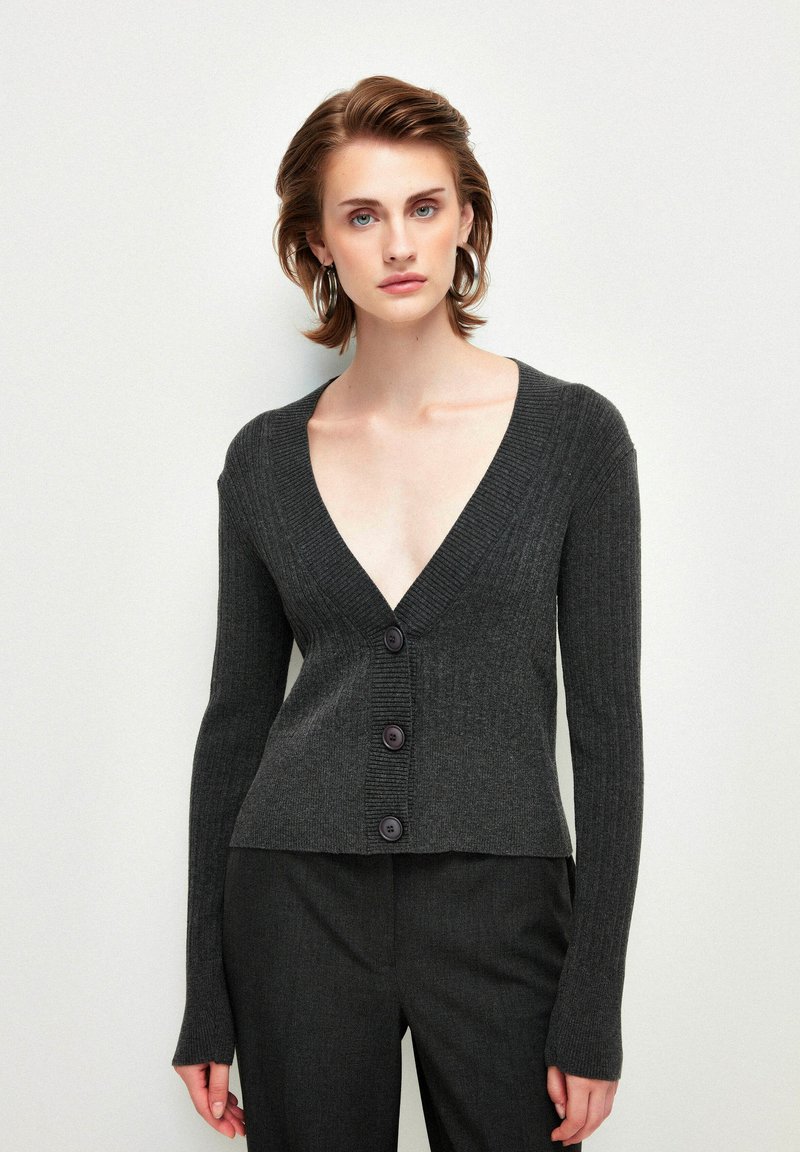 adL BUTTONED FRONT - Vest - anthracite/antraciet - Zalando.nl