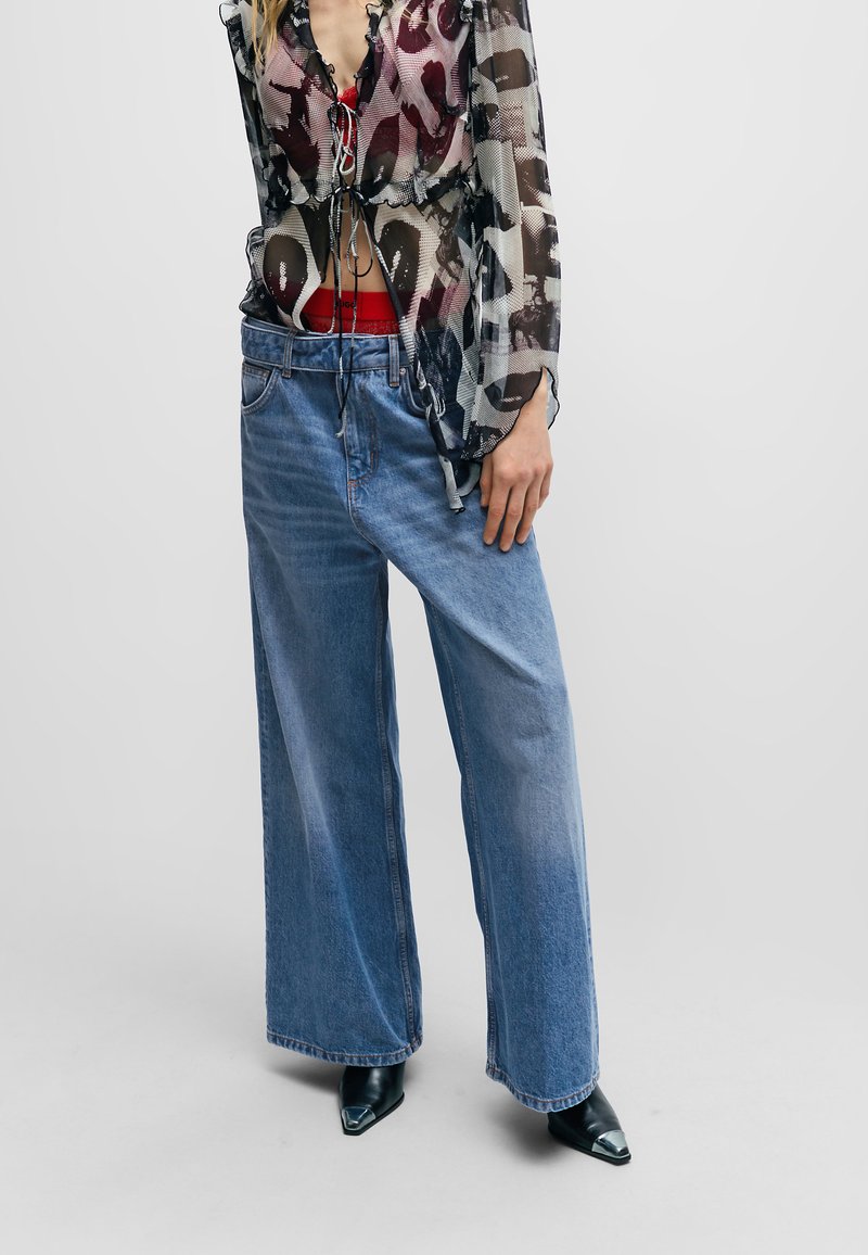 HUGO Wide Leg - medium blue/blue - Zalando