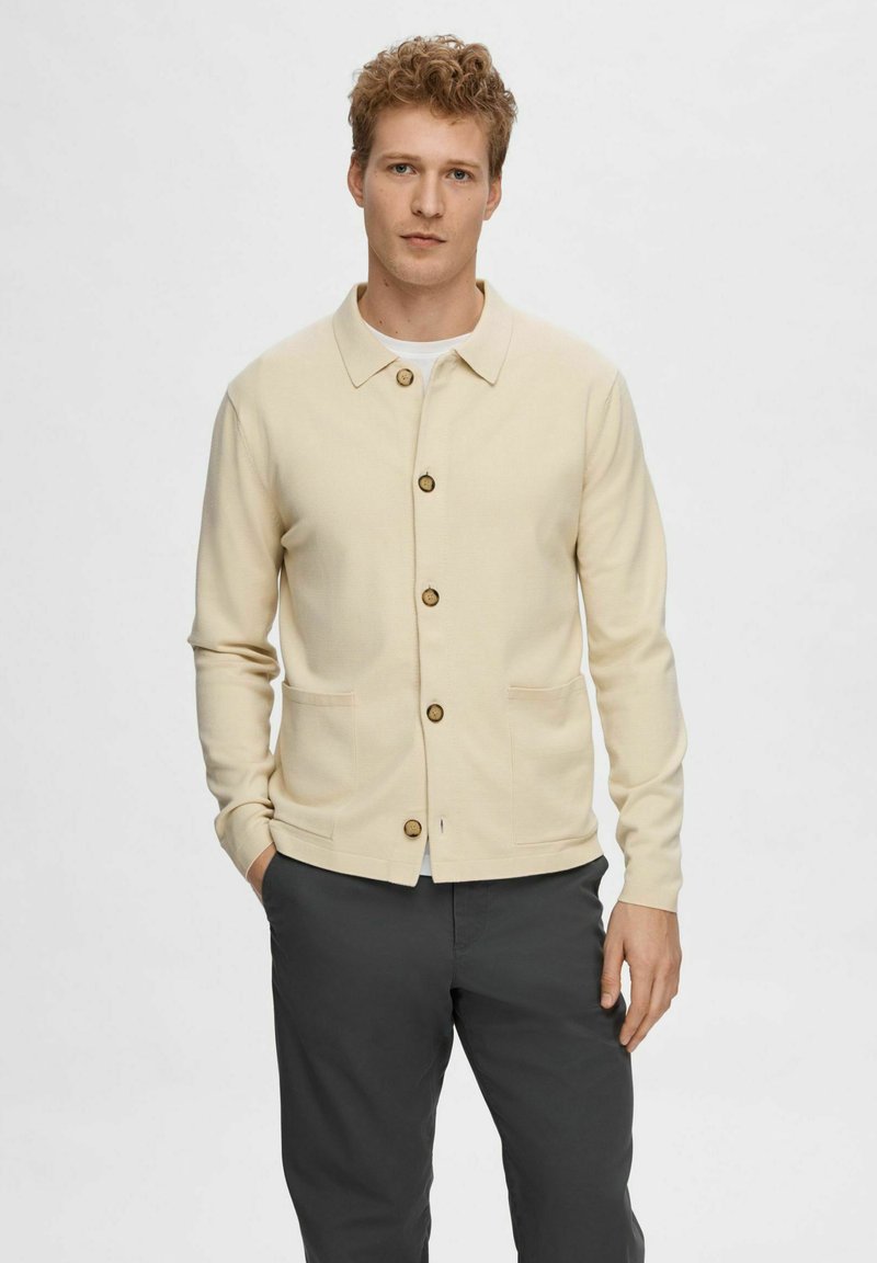Selected Homme Cardigan - fog/beige - Zalando.it