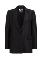 WE Fashion WE STUDIO - REGULAR FIT - MEDIUM LENGTH - Mantel - black ...