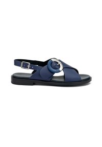 Frau Shoes BUCKLED CROSSOVER - Sandali - blue/blu scuro - Zalando.it
