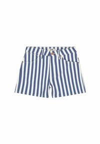 Wrangler COWBOY - Jeans Shorts - blue stripe/blue denim - Zalando.de