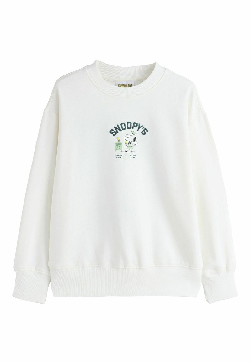 Next REGULAR FIT-LONG SLEEVE - Melegítőfelső - ecru snoopy coffee shop ...