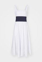 STAUD RIG DRESS - Day dress - white/navy/white - Zalando.co.uk