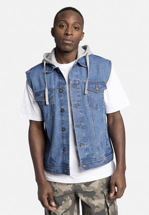 Lee RELAXED RIDER JACKET - Weste - light blue denim/light-blue denim ...