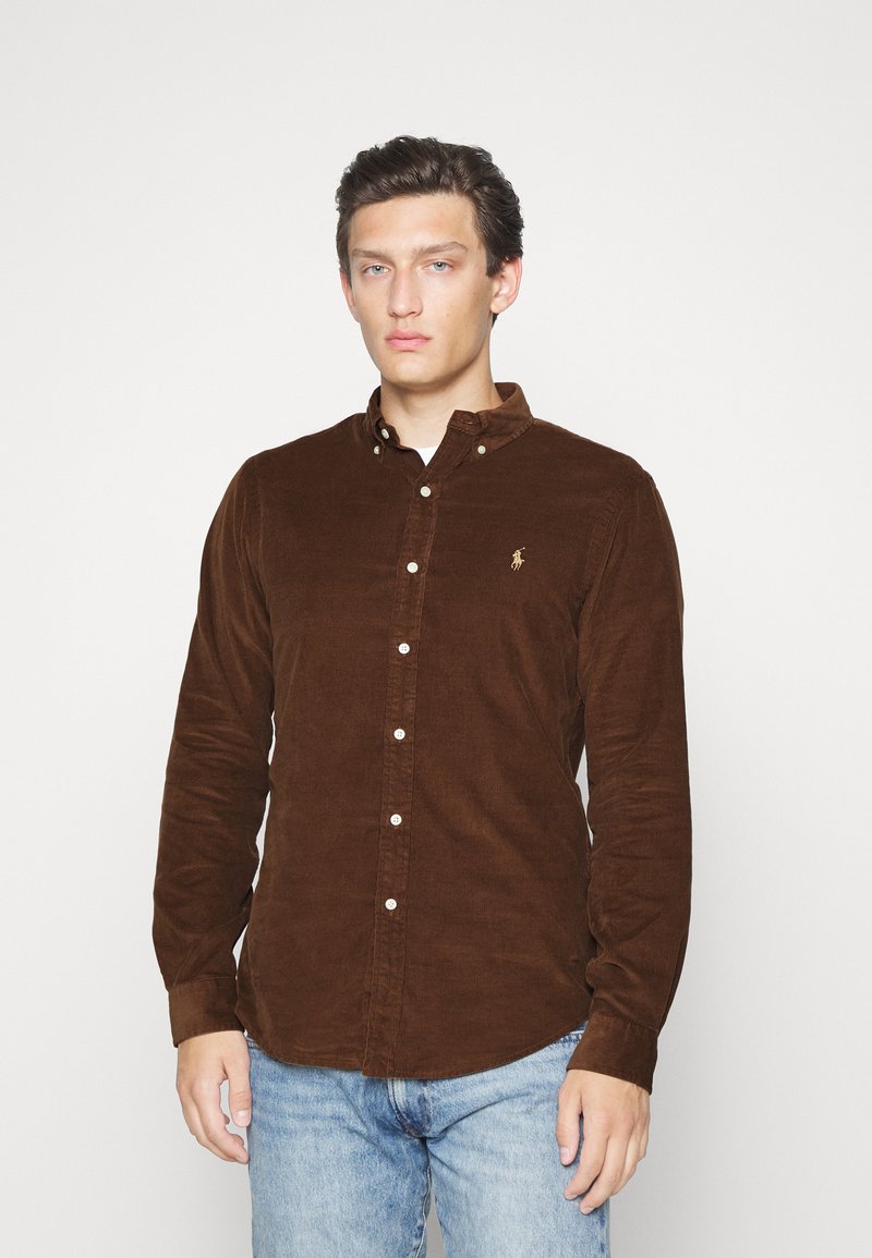 Polo Ralph Lauren LONG SLEEVE - Shirt - chocolate mousse/brown ...