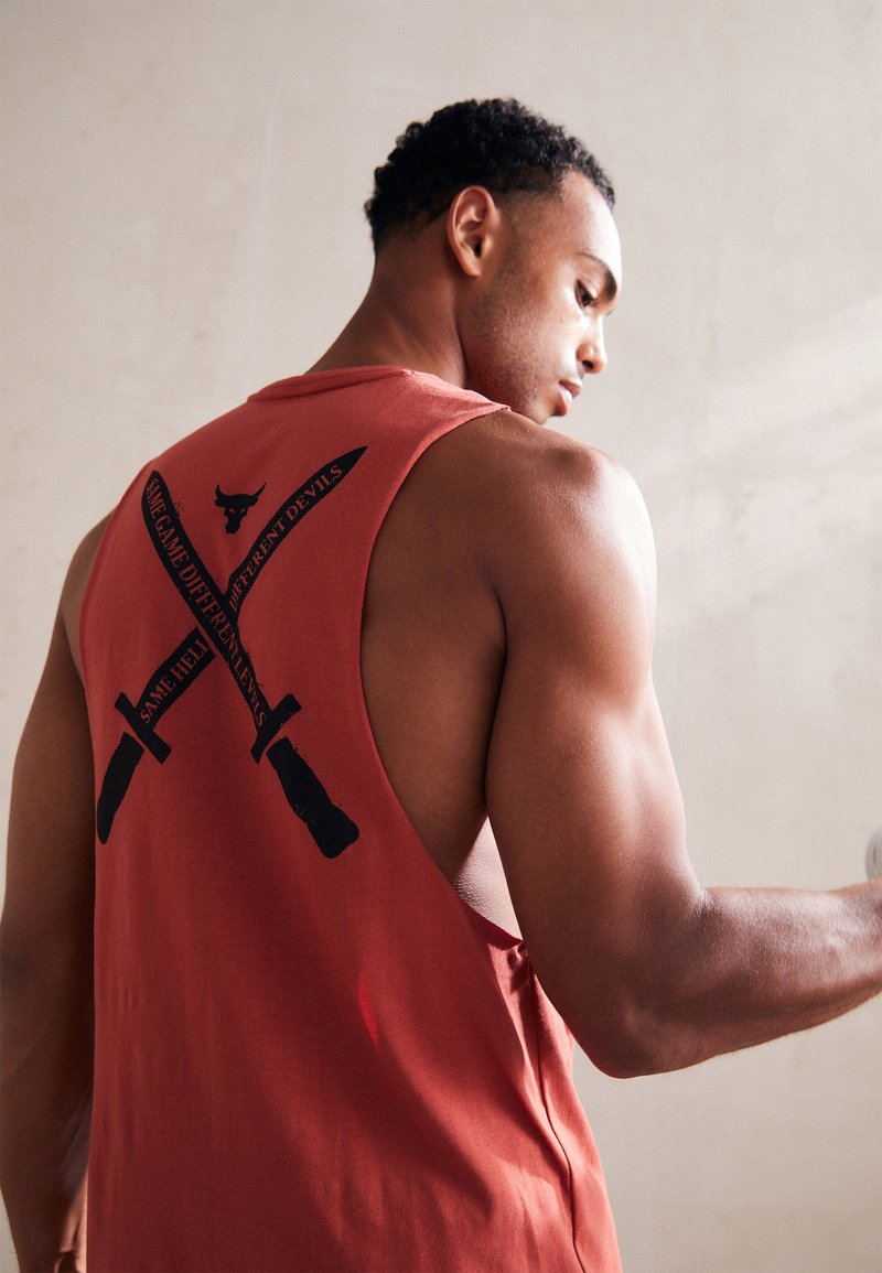 Under Armour ROCK DAGGER TANK - Top - heritage red/black/rojo - Zalando.es