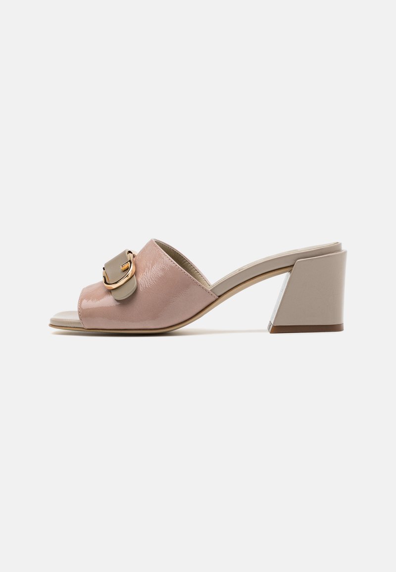 Furla FLOW - Heeled mules - corolla/grano/greige/off-white - Zalando.ie