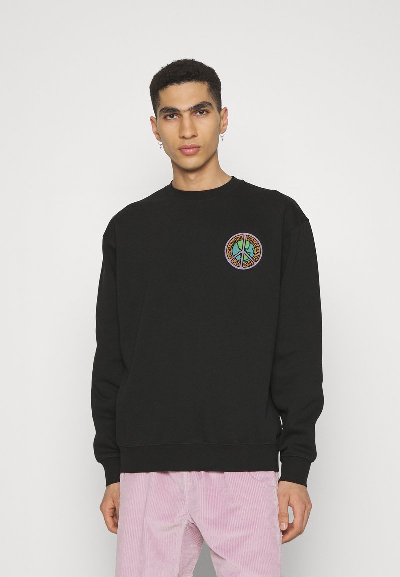 Obey Clothing PEACE AND UNITY CREW - Mikina - black/černá - Zalando.cz